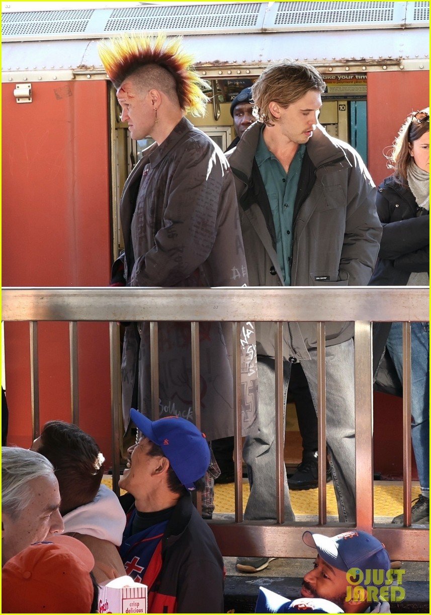 Austin Butler, Matt Smith, & Regina King Film Action Scene for 'Caught Stealing' in Queens ...
