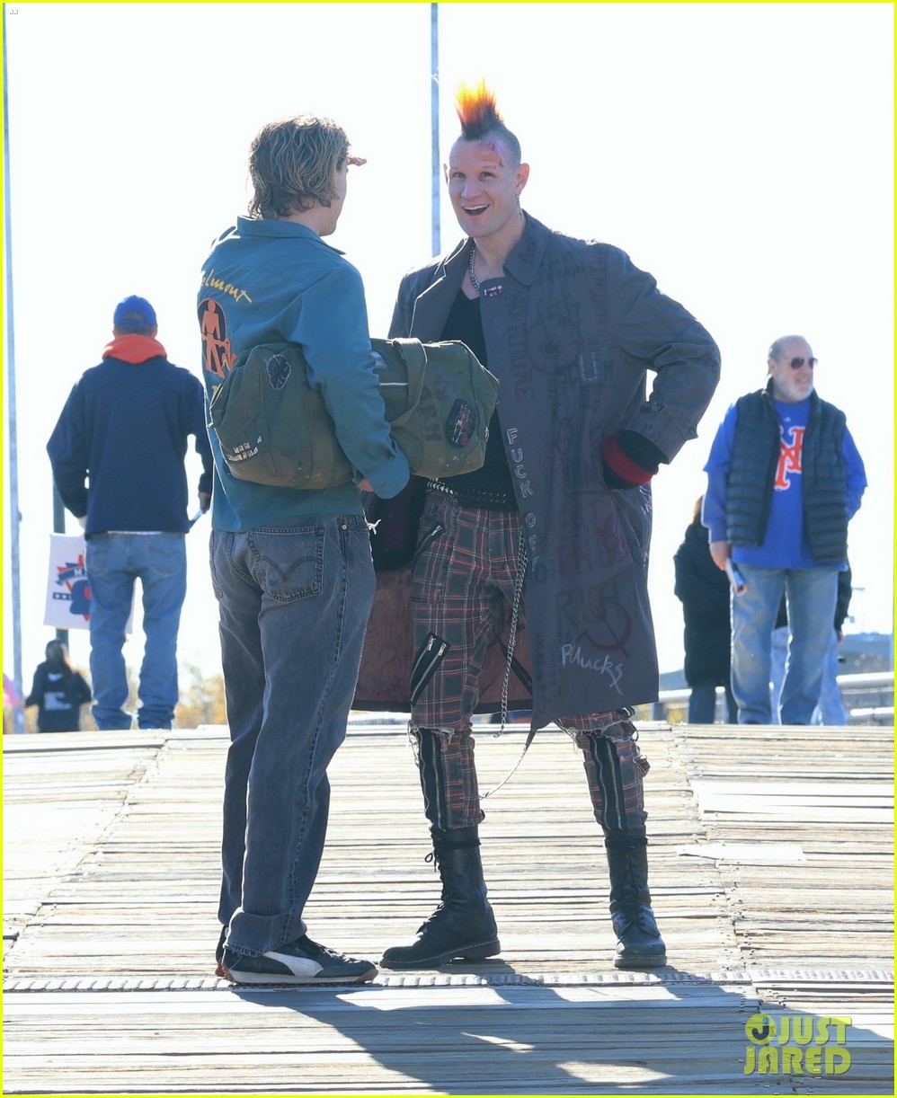 Austin Butler, Matt Smith, & Regina King Film Action Scene for 'Caught ...