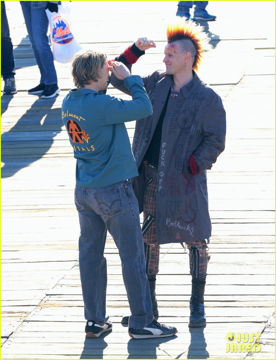 Austin Butler, Matt Smith, & Regina King Film Action Scene for 'Caught ...