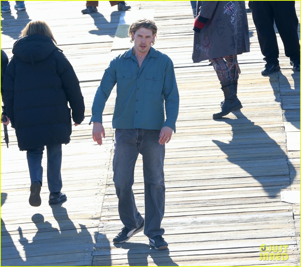 Austin Butler, Matt Smith, & Regina King Film Action Scene for 'Caught ...