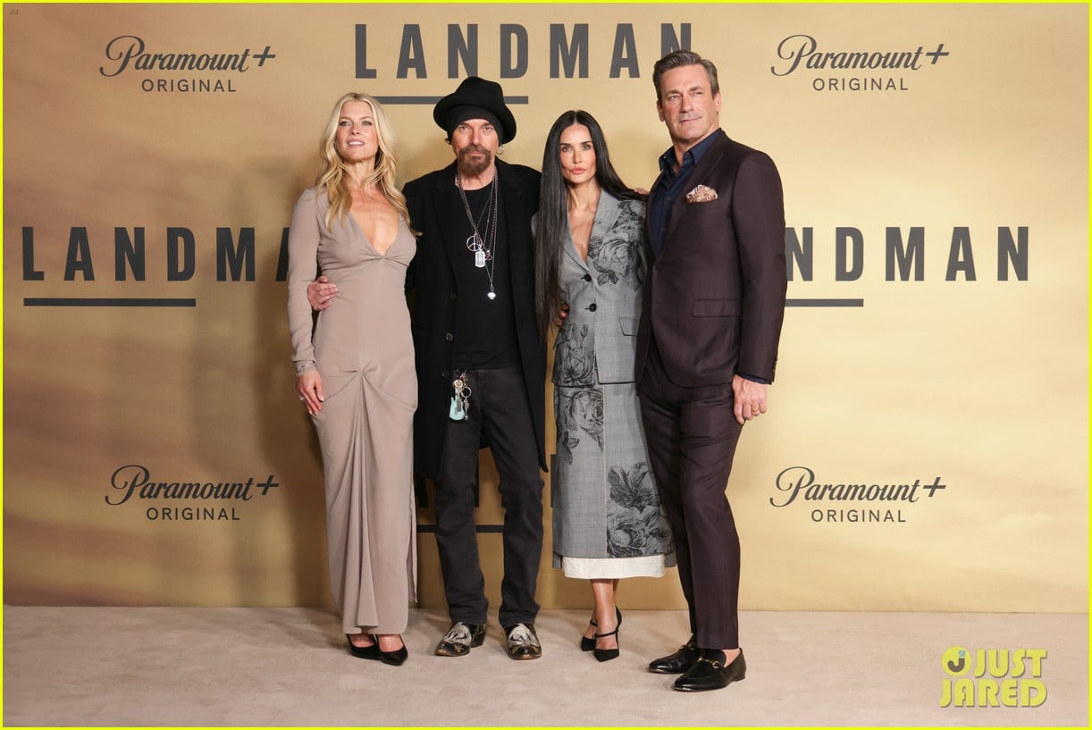 Jon Hamm, Demi Moore, Billy Bob Thornton, & Ali Larter Premiere New Show 'Landman' in London ...