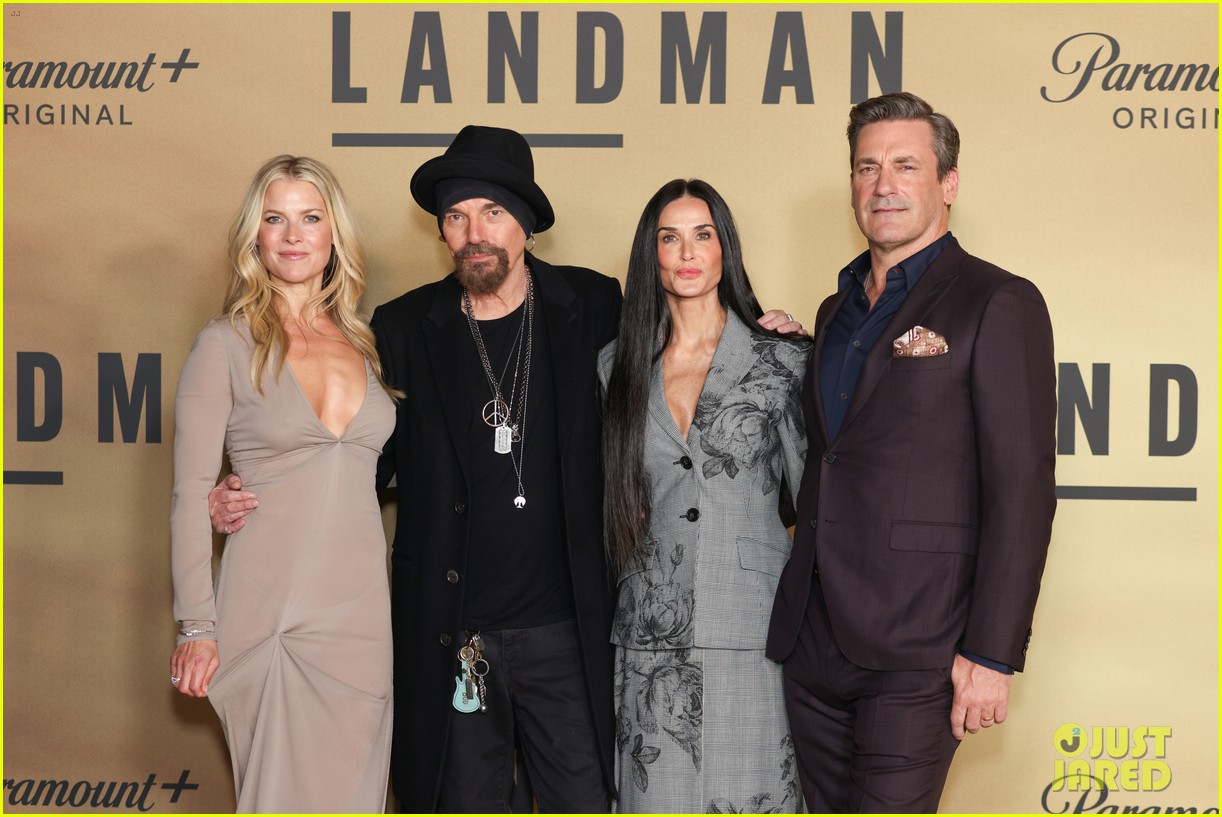 Jon Hamm, Demi Moore, Billy Bob Thornton, & Ali Larter Premiere New Show 'Landman' in London ...
