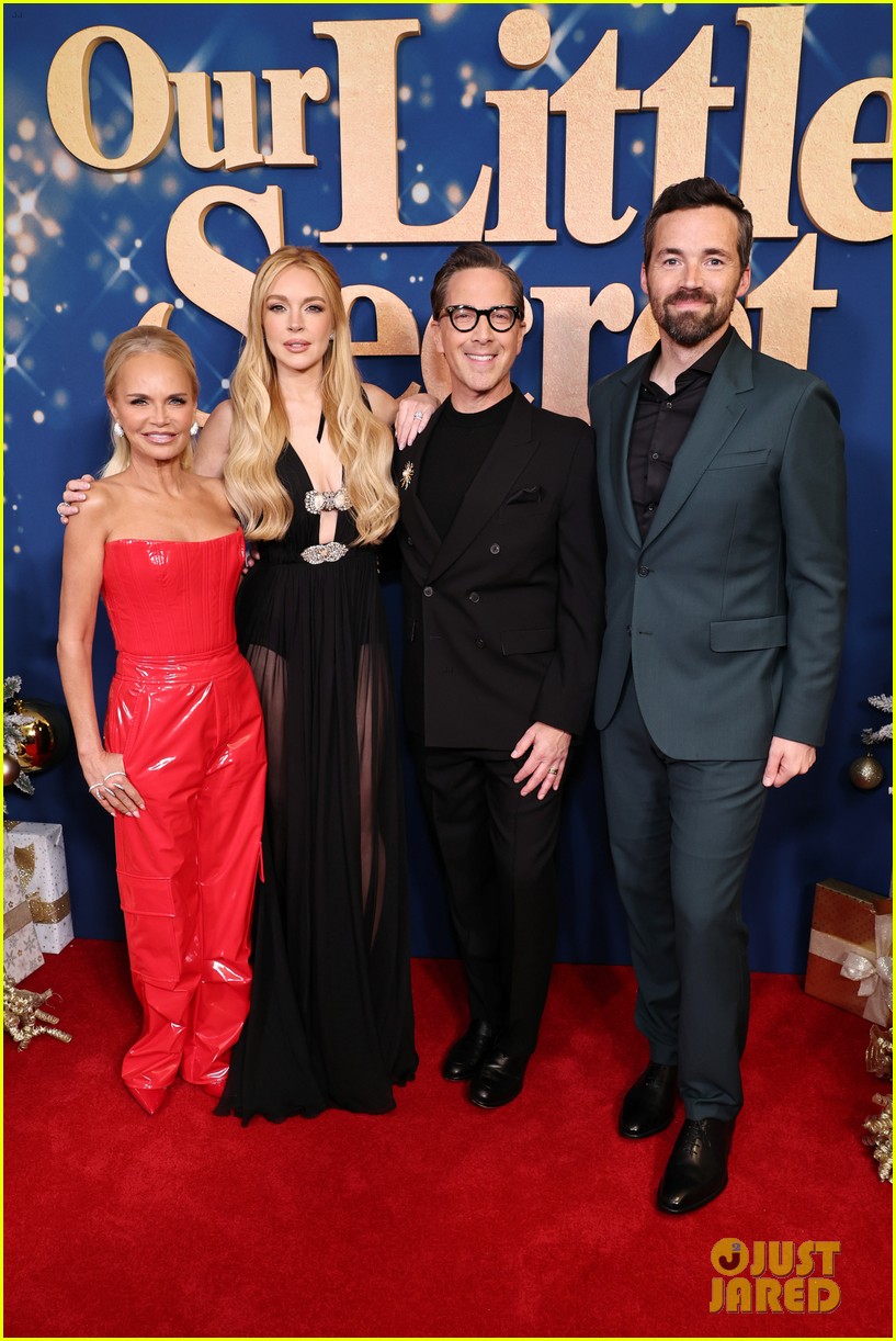 Lindsay Lohan Stuns in Sheer Dress at 'Our Little Secret' Premiere Alongside Kristin Chenoweth ...