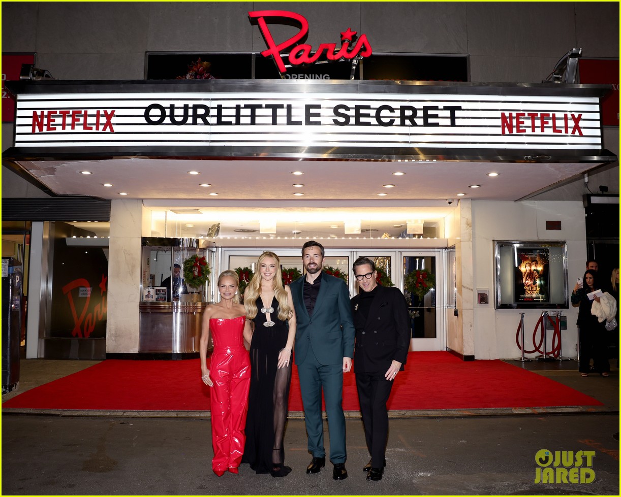 Lindsay Lohan Stuns in Sheer Dress at 'Our Little Secret' Premiere Alongside Kristin Chenoweth ...