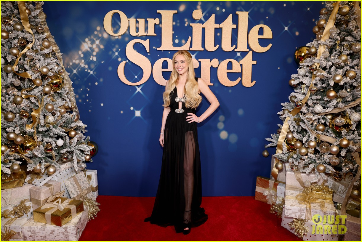 Lindsay Lohan Stuns in Sheer Dress at 'Our Little Secret' Premiere Alongside Kristin Chenoweth ...