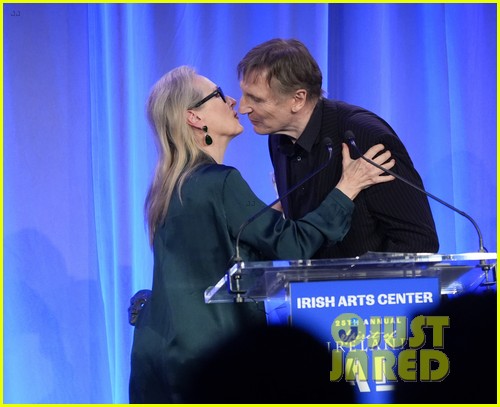 Liam Neeson Presents Meryl Streep With Spirit of Ireland Award at Irish ...