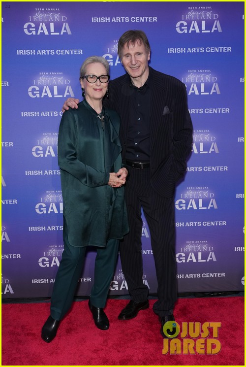 Liam Neeson Presents Meryl Streep With Spirit of Ireland Award at Irish ...