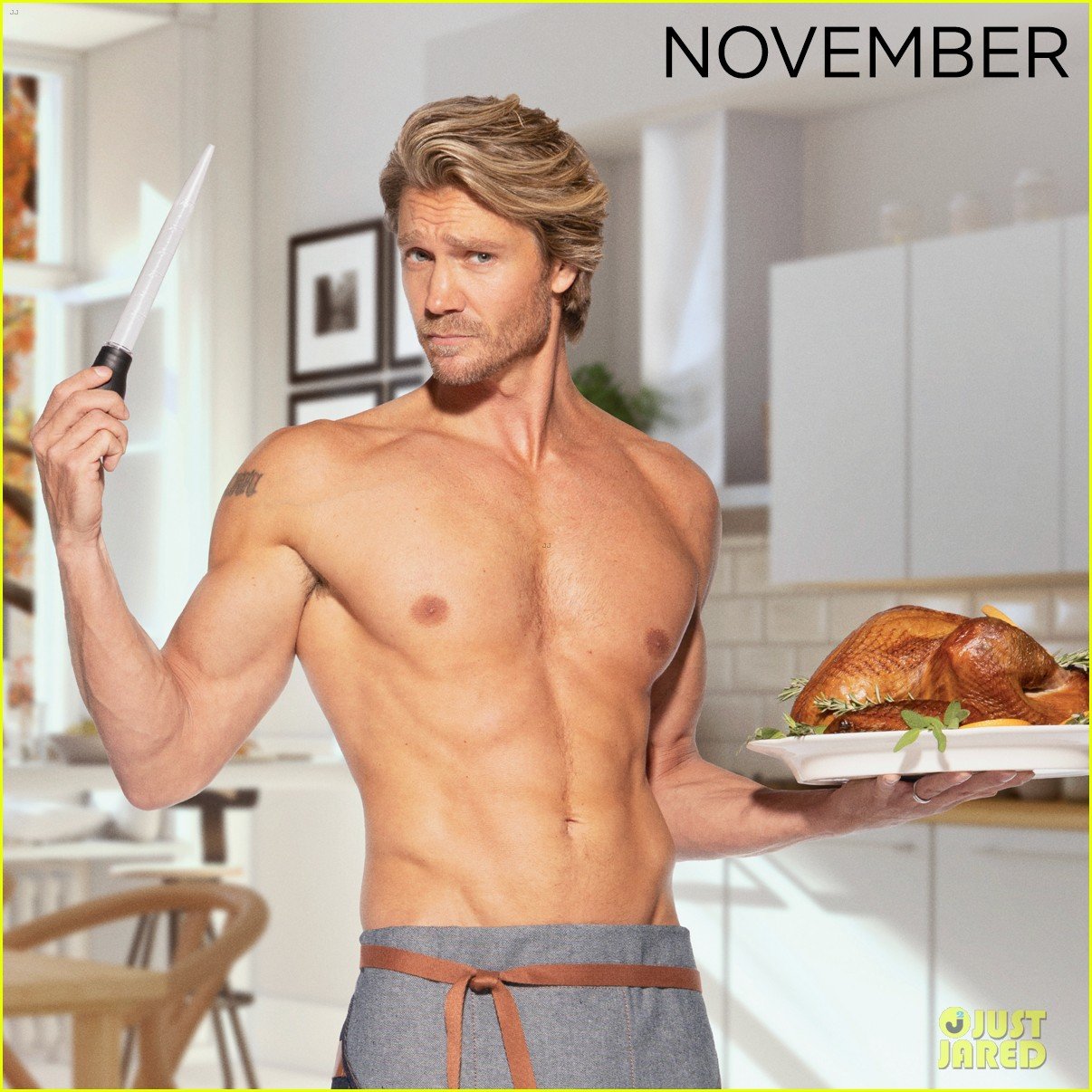 Chad Michael Murray Strips Shirtless for Steamy Calendar: See All 12 ...