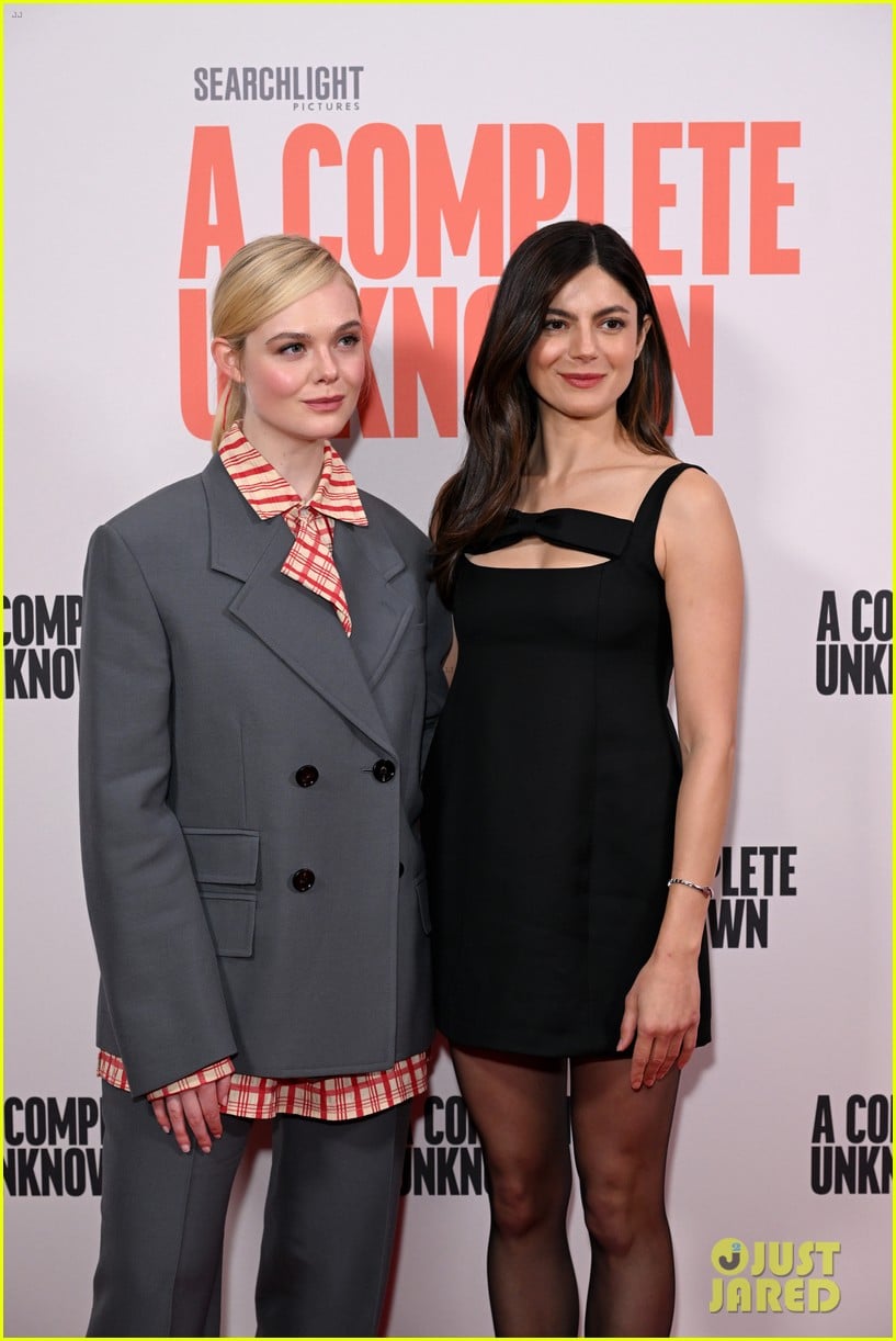 Elle Fanning & Monica Barbaro Attend 'A Complete Unknown' Screening in ...
