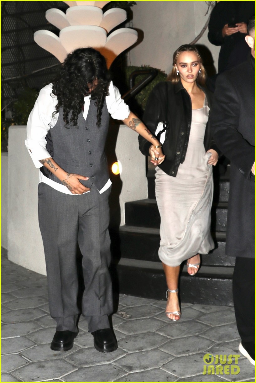 Lily-Rose Depp Holds Hands with Girlfriend 070 Shake Leaving 'Nosferatu ...