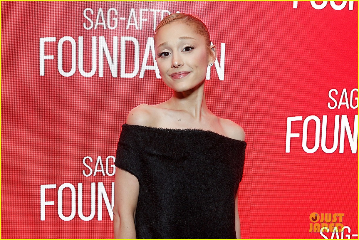 Ariana Grande Ditches Glinda's Pink While Attending SAG-AFTRA Foundation's 'Wicked' Screening ...