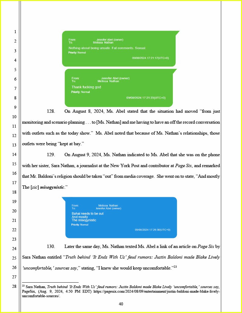 Read Blake Lively's Full 80-Page Lawsuit Against Justin Baldoni - Legal ...
