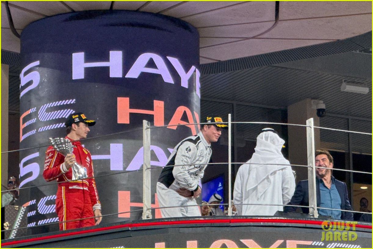 Brad Pitt & Javier Bardem Film 'F1' Movie Scenes With Charles Leclerc ...