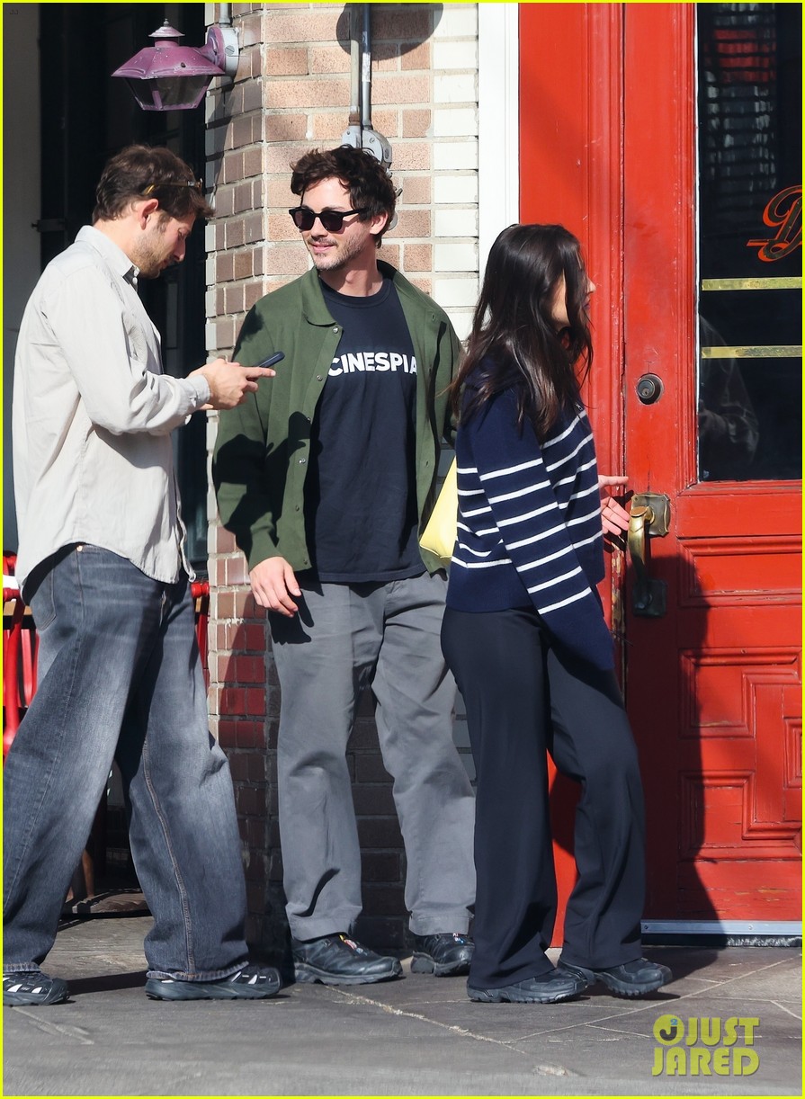 Logan Lerman Meets Up with 'We Were the Lucky Ones' Co-Star Amit Rahav for Lunch in Los Feliz ...