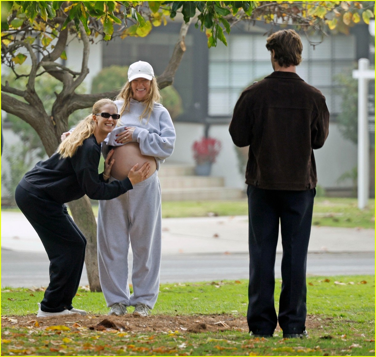 Patrick Schwarzenegger & Fiancee Abby Champion Put on Cute PDA During Park Outing, One Year ...