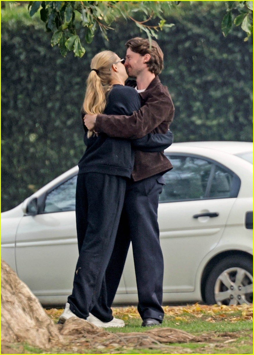 Patrick Schwarzenegger & Fiancee Abby Champion Put on Cute PDA During Park Outing, One Year ...