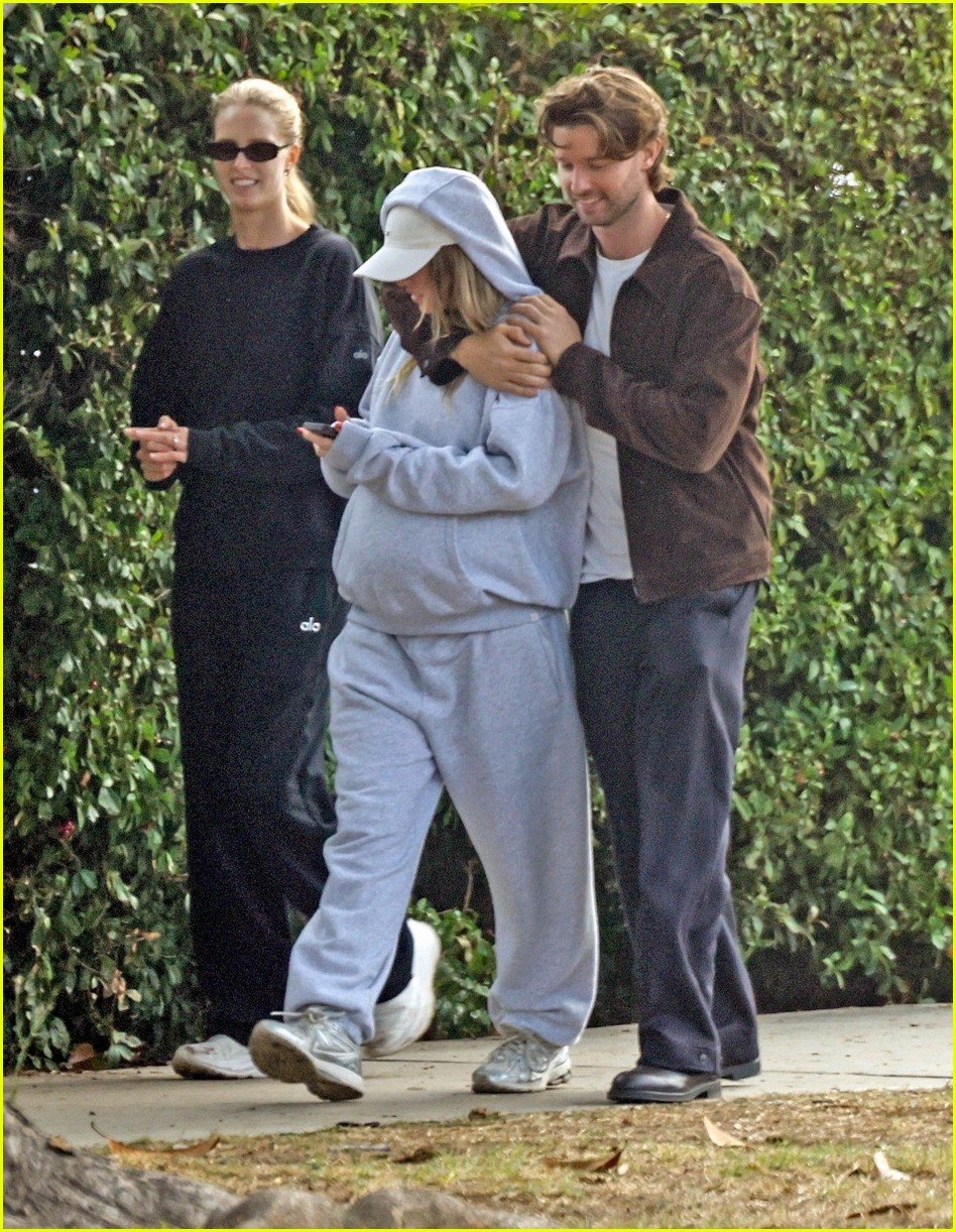 Patrick Schwarzenegger & Fiancee Abby Champion Put on Cute PDA During ...