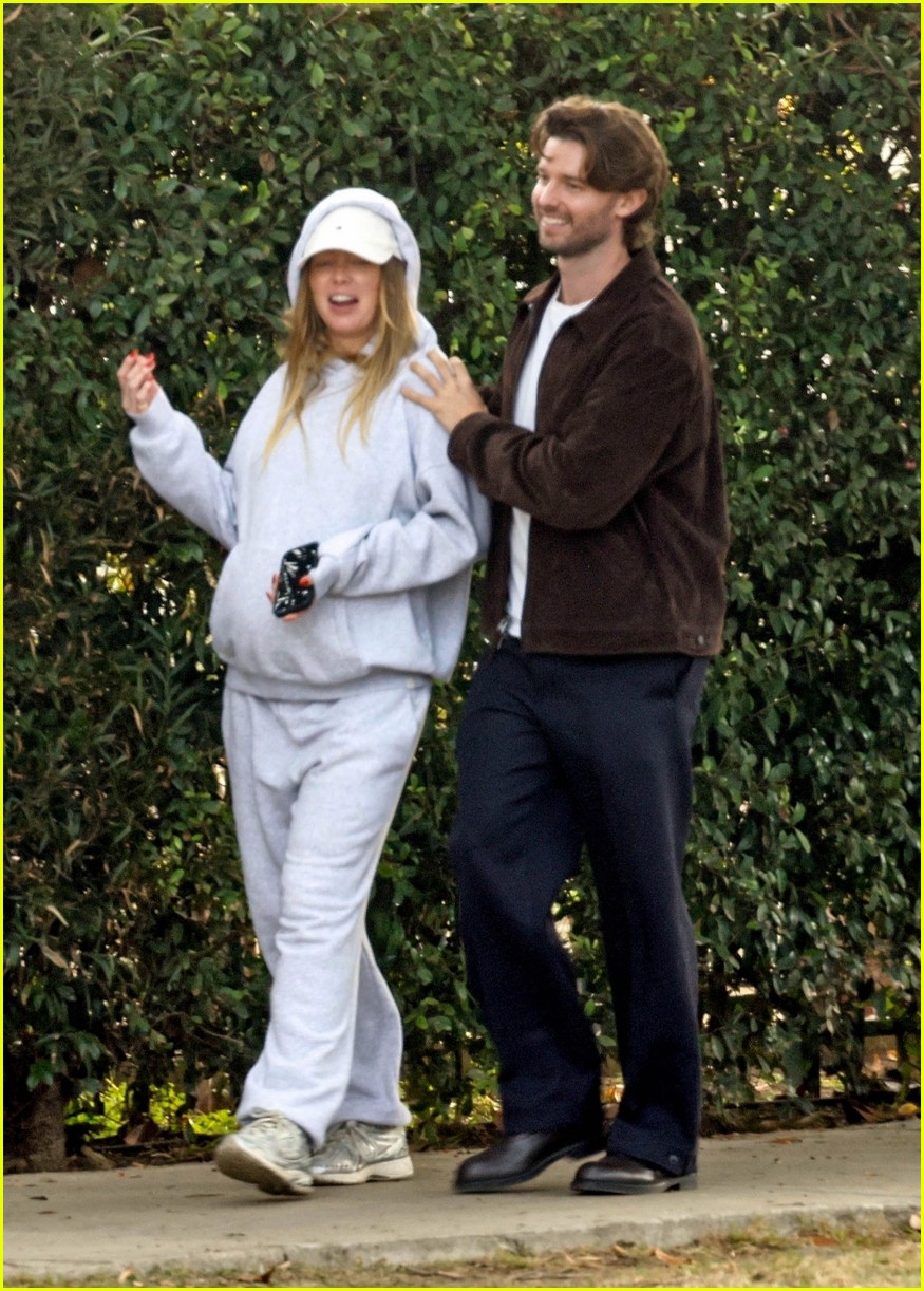 Patrick Schwarzenegger & Fiancee Abby Champion Put on Cute PDA During ...