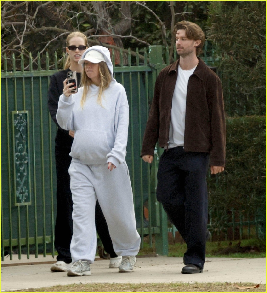 Patrick Schwarzenegger & Fiancee Abby Champion Put on Cute PDA During Park Outing, One Year ...
