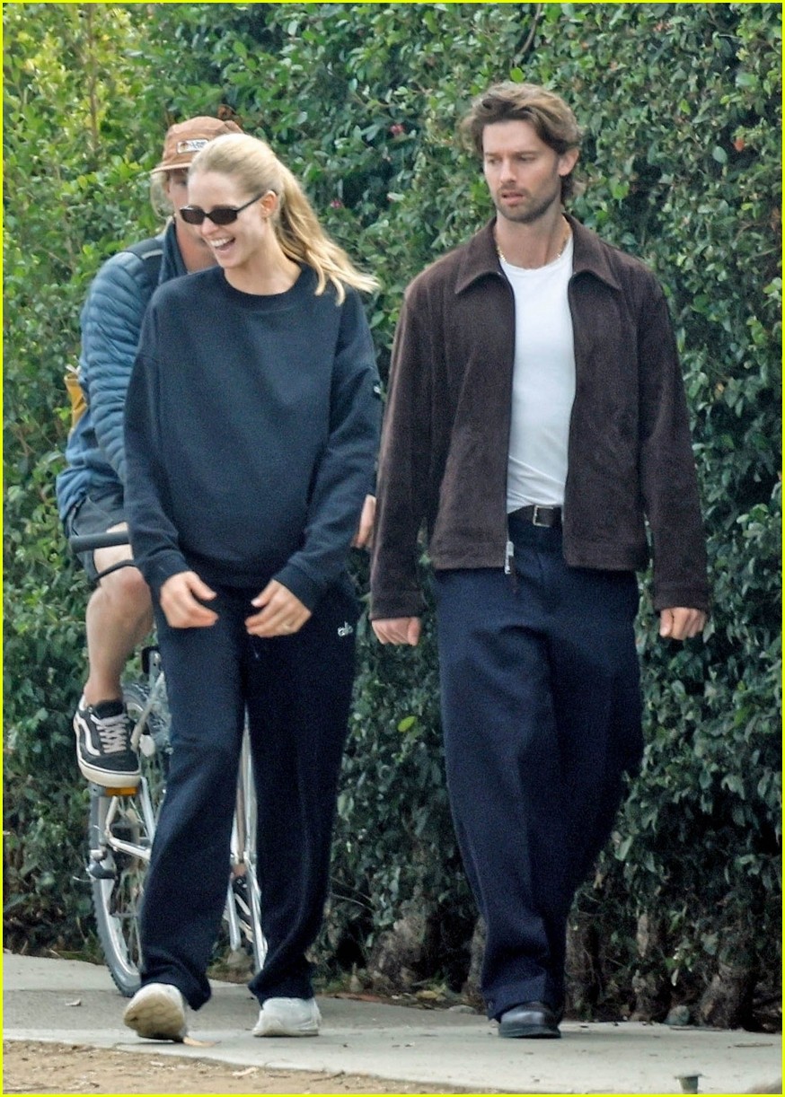 Patrick Schwarzenegger & Fiancee Abby Champion Put on Cute PDA During ...