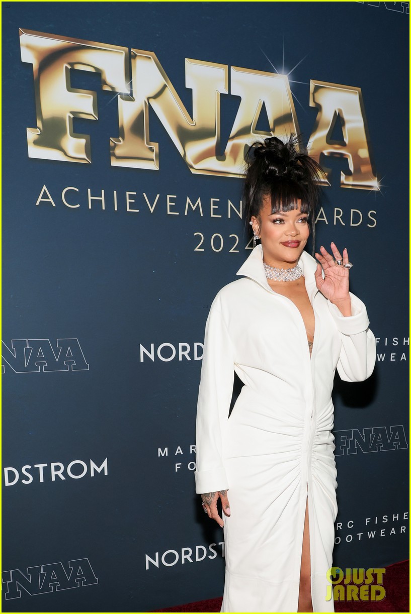 Rihanna is Vision in White at Footwear News Achievement Awards 2024 ...