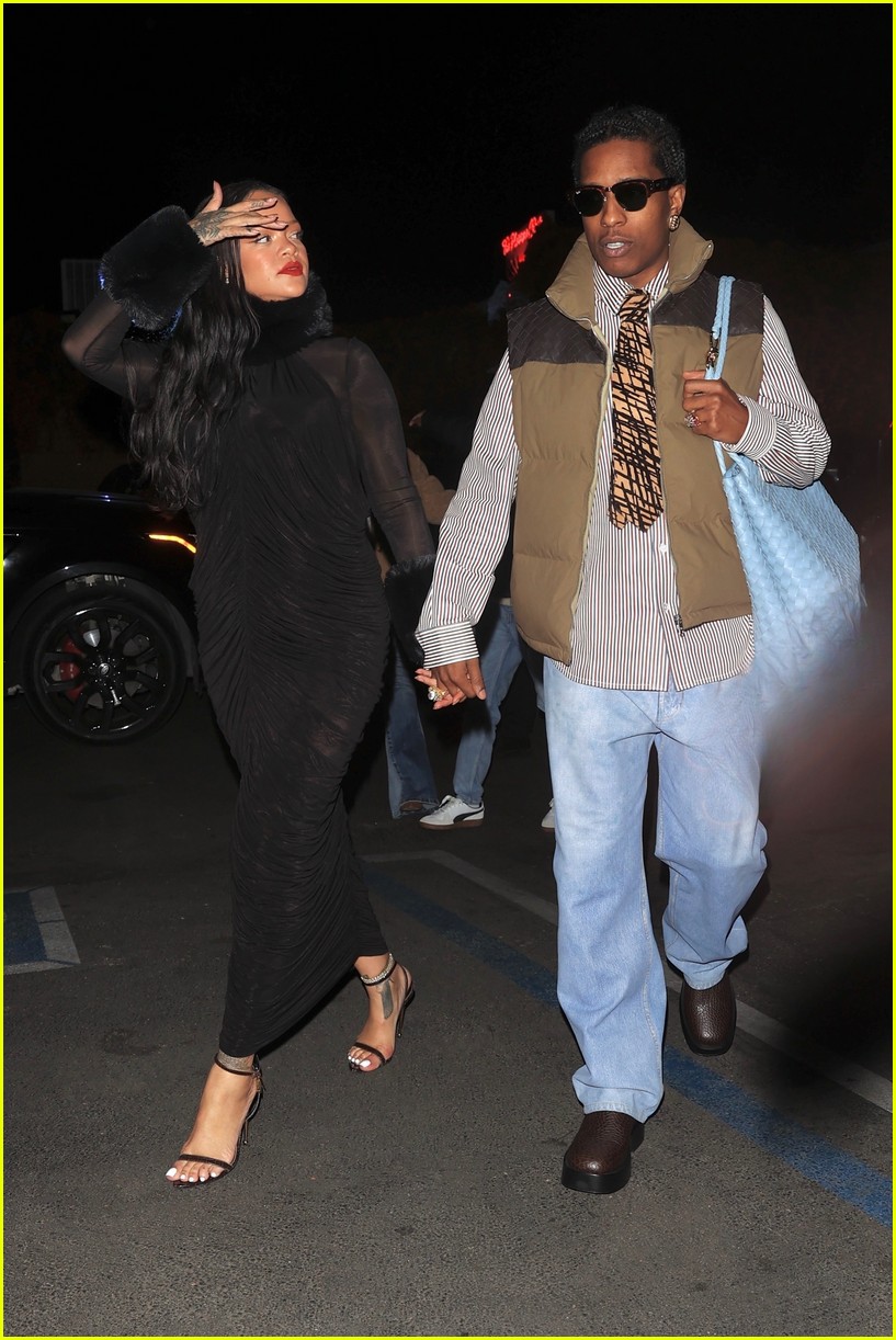Rihanna & A$AP Rocky Hold Hands During Their Monday Date Night in L.A ...