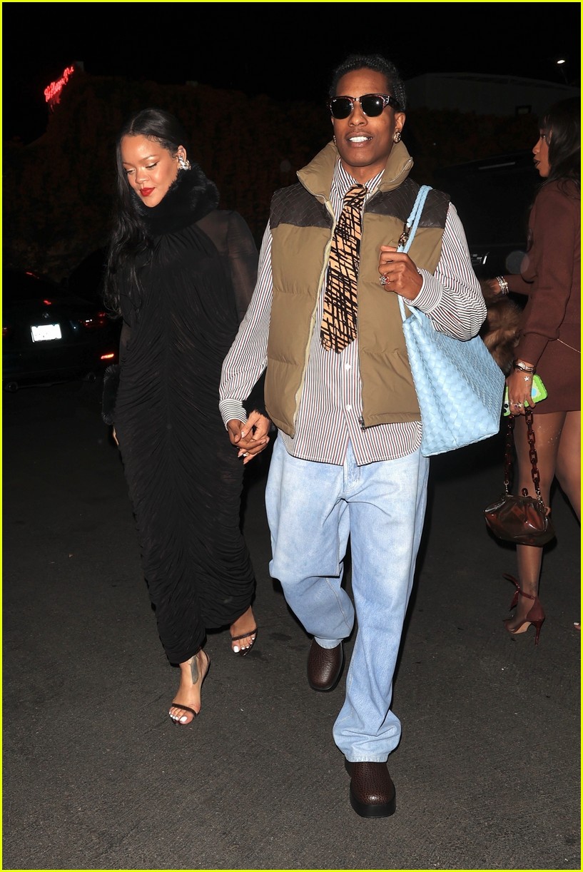 Rihanna & A$AP Rocky Hold Hands During Their Monday Date Night in L.A ...