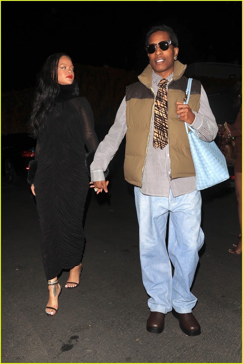 Rihanna & A$AP Rocky Hold Hands During Their Monday Date Night in L.A ...