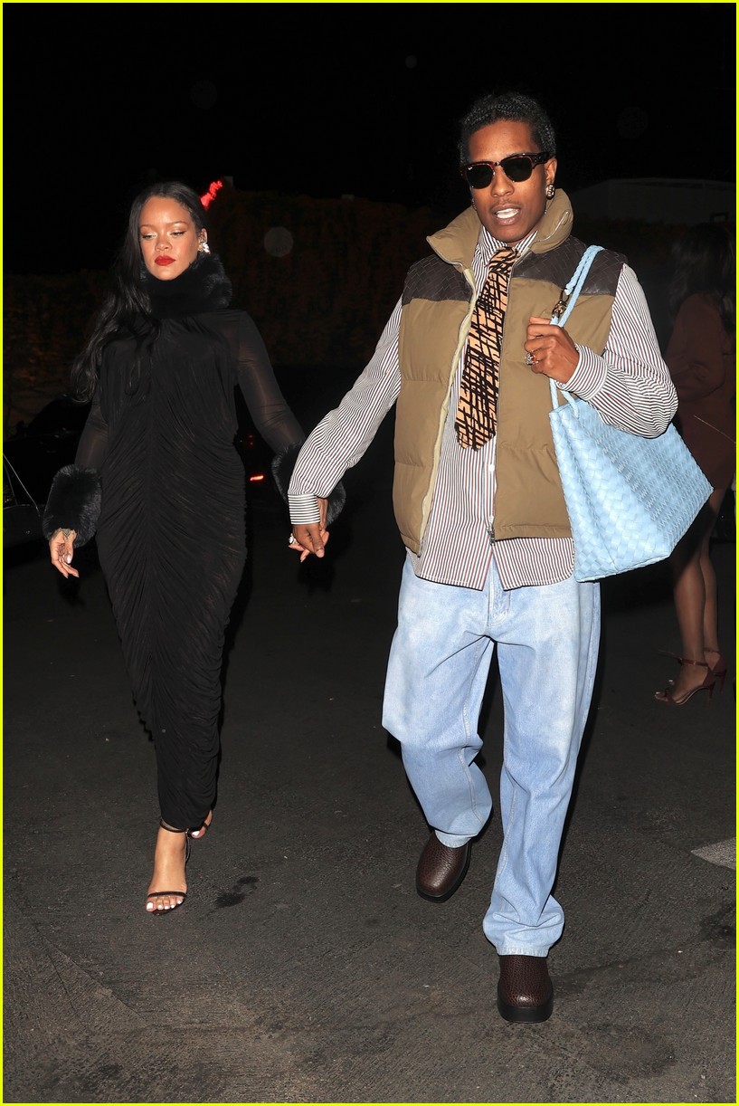 Rihanna & A$AP Rocky Hold Hands During Their Monday Date Night in L.A ...