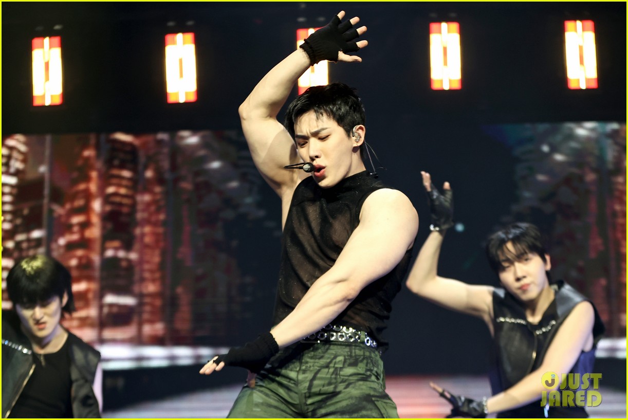 K-Pop Star Wonho Bares Muscles in Sheer Tank at Jingle Ball Tour's ...