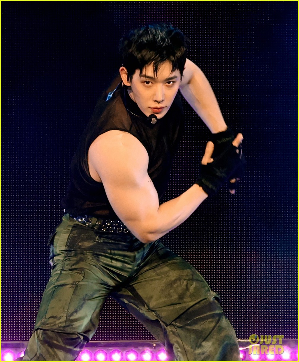 K-Pop Star Wonho Bares Muscles in Sheer Tank at Jingle Ball Tour's ...