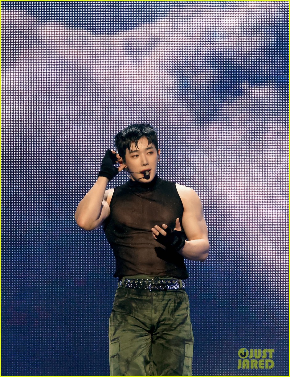 K-Pop Star Wonho Bares Muscles in Sheer Tank at Jingle Ball Tour's ...