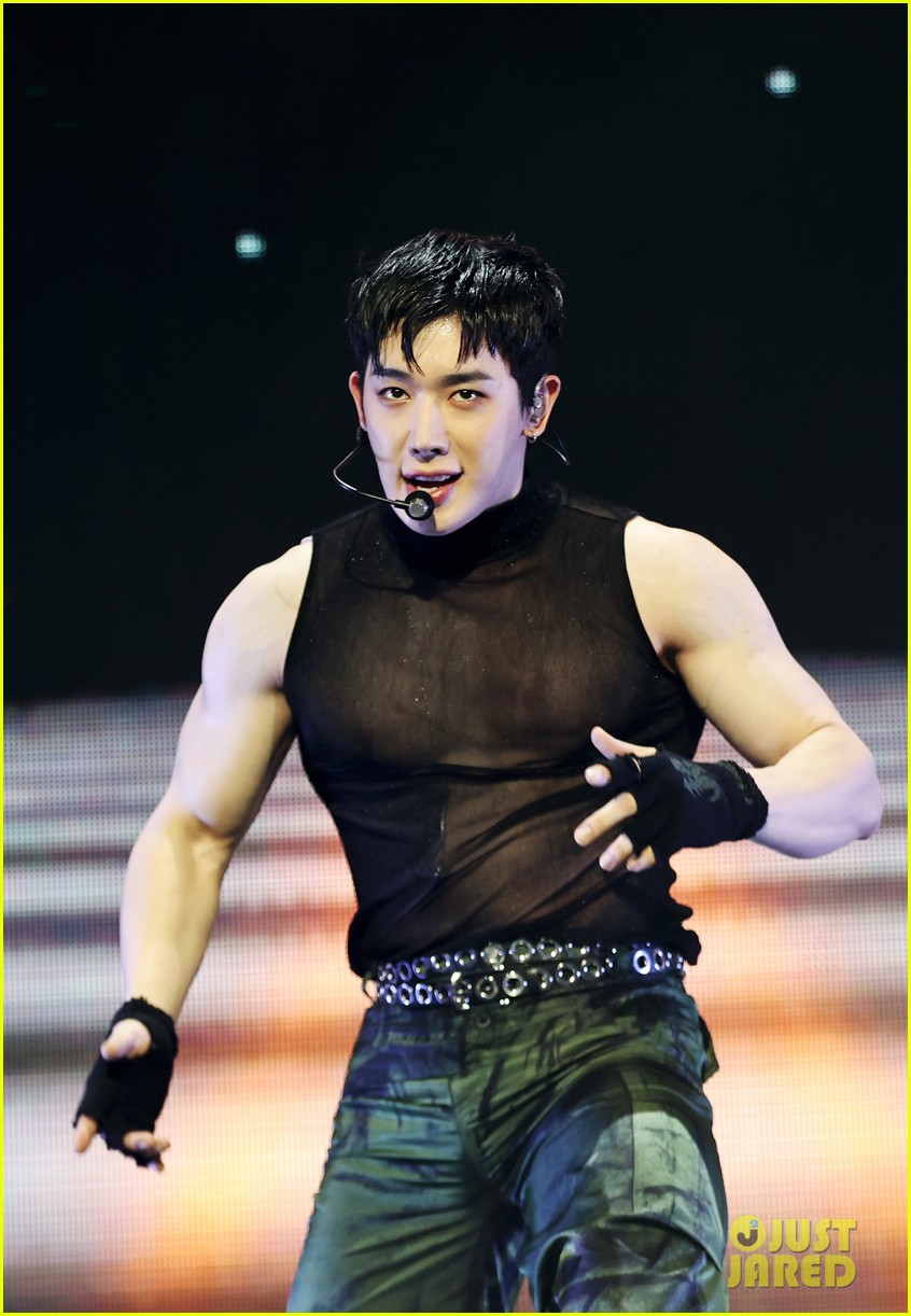 K-Pop Star Wonho Bares Muscles in Sheer Tank at Jingle Ball Tour's ...