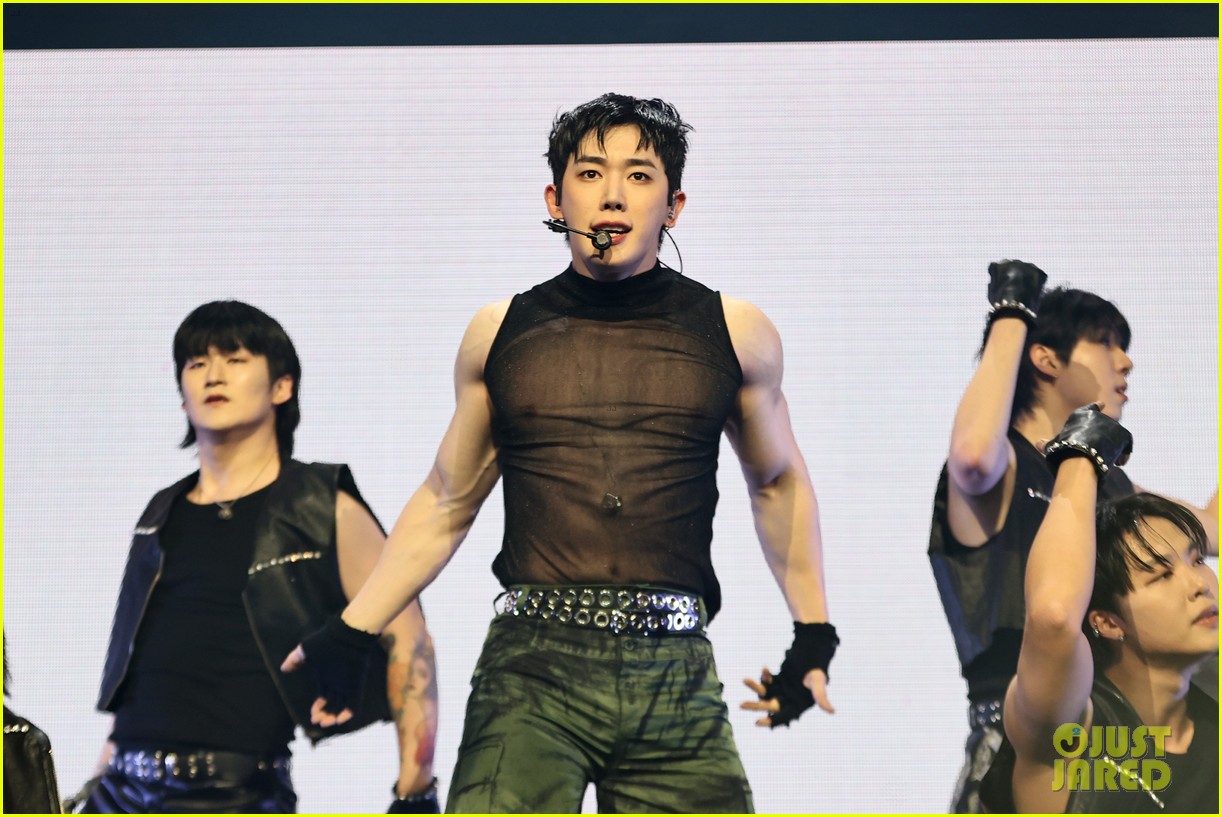 K-Pop Star Wonho Bares Muscles in Sheer Tank at Jingle Ball Tour's ...
