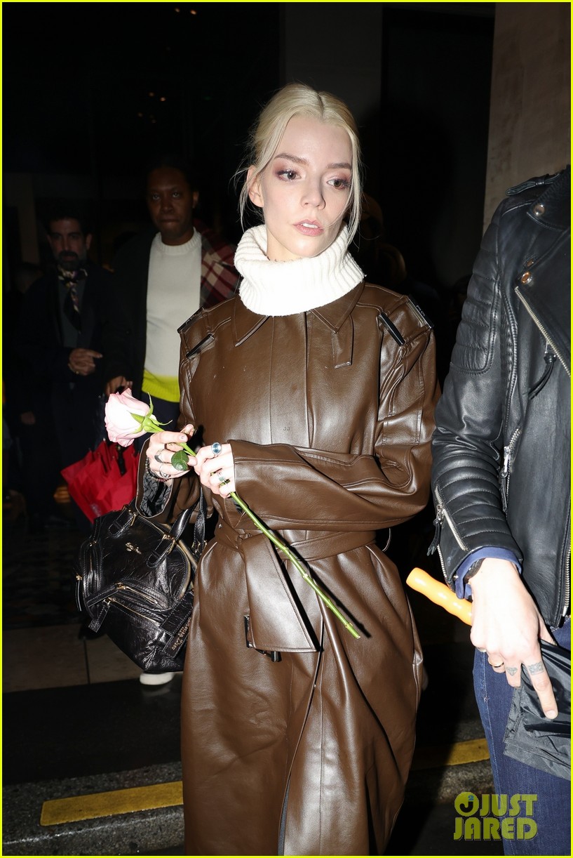 Anya Taylor-Joy Carries Single Pink Rose During Night Out Amid Paris ...