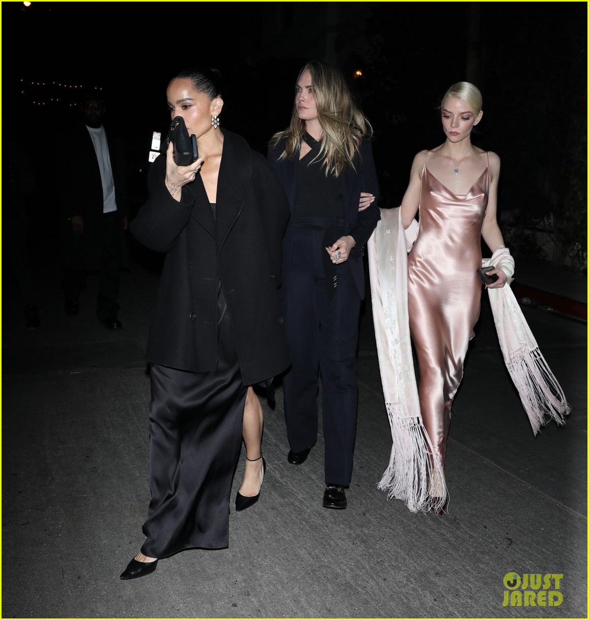 Zoe Kravitz, Cara Delevingne, & Anya Taylor-Joy Hit Up Golden Globes ...