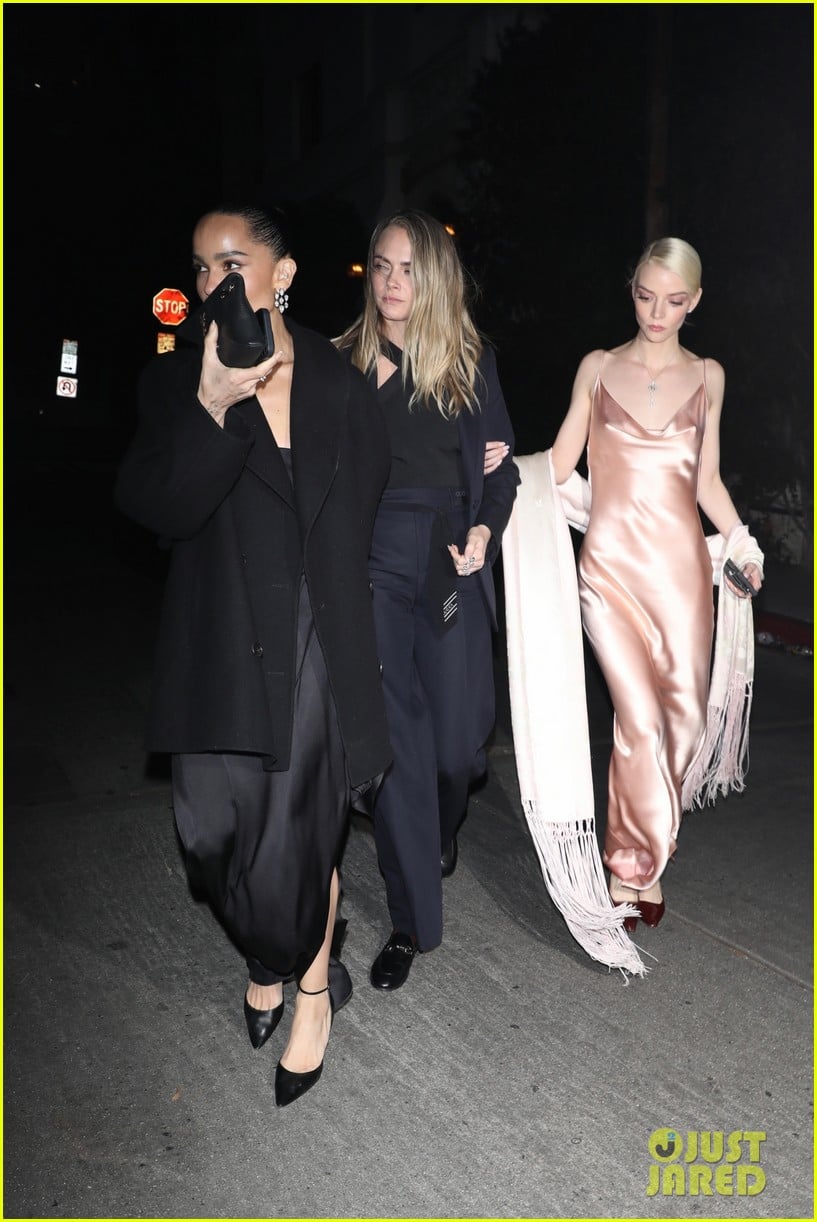 Zoe Kravitz, Cara Delevingne, & Anya Taylor-Joy Hit Up Golden Globes After-Parties Together ...