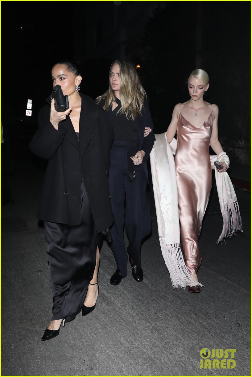 Zoe Kravitz, Cara Delevingne, & Anya Taylor-Joy Hit Up Golden Globes After-Parties Together ...