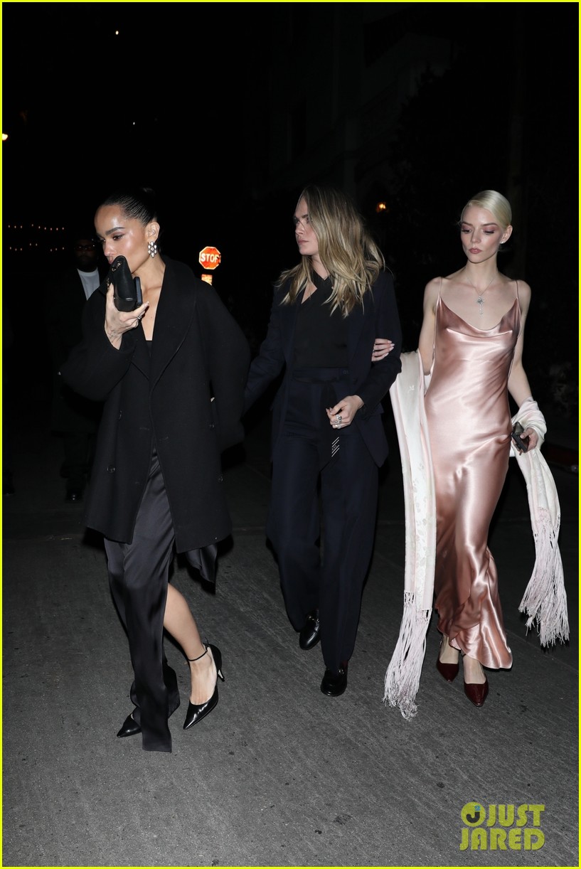 Zoe Kravitz, Cara Delevingne, & Anya Taylor-Joy Hit Up Golden Globes After-Parties Together ...