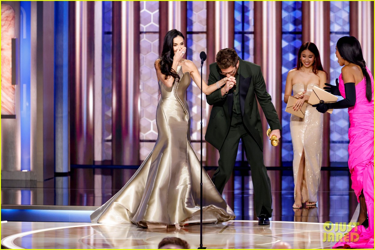 Demi Moore Wins Her First Ever Acting Award at Golden Globes 2025 for ...
