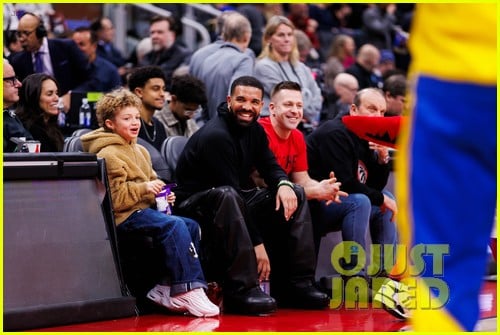 Drake Brings Son Adonis, 7, to Raptors NBA Game: Photo 5114517 | Celebrity Babies, Drake Photos ...