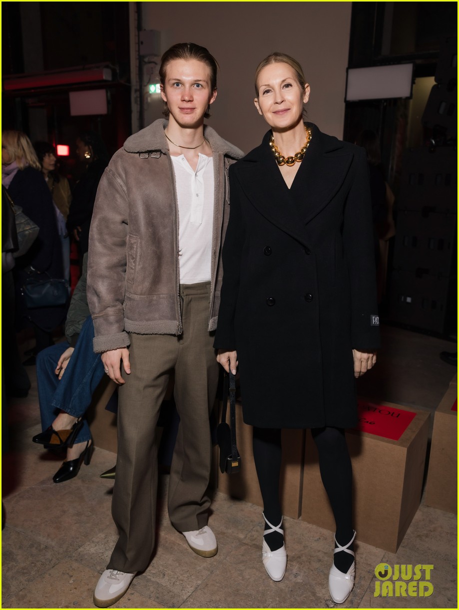 Kelly Rutherford is Joined by Son Hermés at Patou Fashion Show in Paris ...