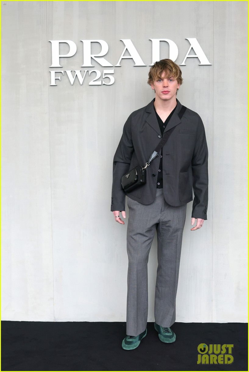 Marvel Stars Sebastian Stan & Joseph Quinn Meet Up at Prada Fashion ...