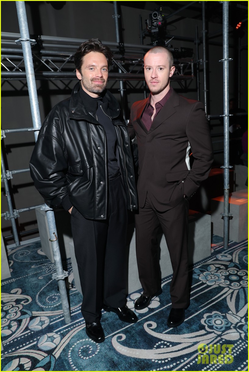 Marvel Stars Sebastian Stan & Joseph Quinn Meet Up at Prada Fashion ...