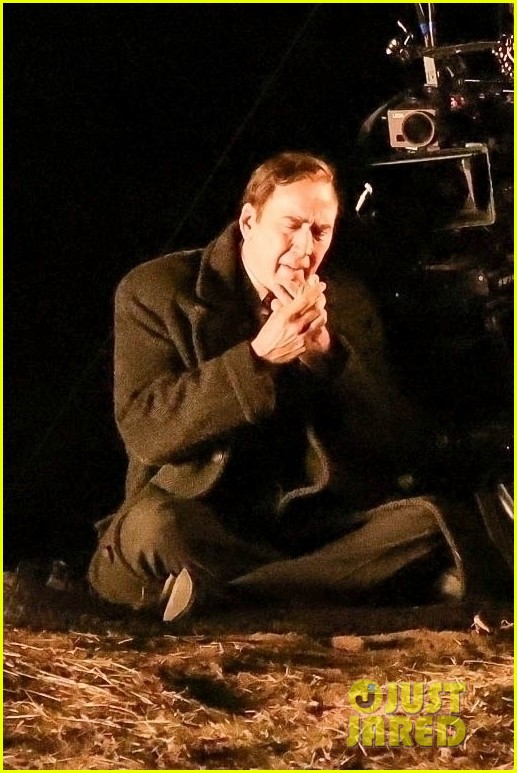Nicolas Cage Looks Serious as He Spends Another Day on Set of 'Spider ...