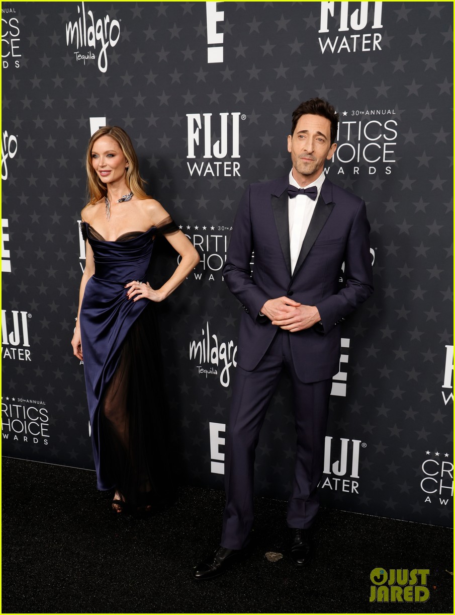 Adrien Brody Joined by Partner Georgina Chapman at Critics Choice ...