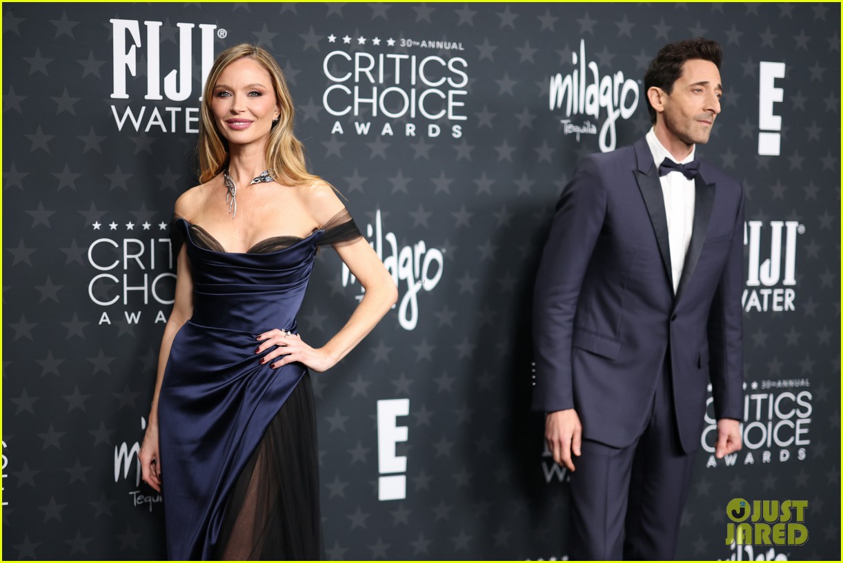 Adrien Brody Joined by Partner Georgina Chapman at Critics Choice ...