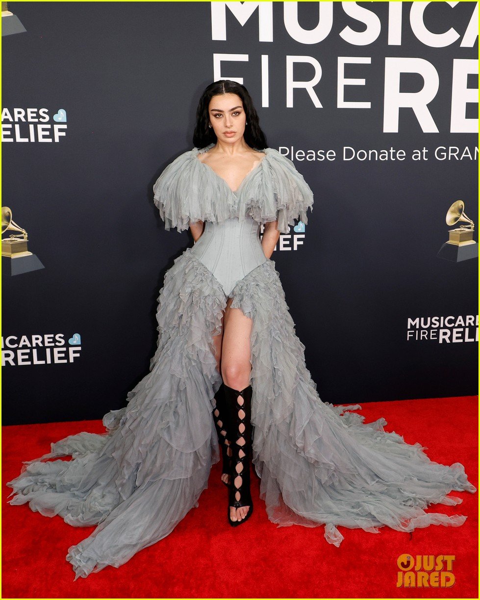Charli xcx Arrives at Grammys 2025 in Fresh Off the Runway Jean Paul Gaultier After Winning Her ...