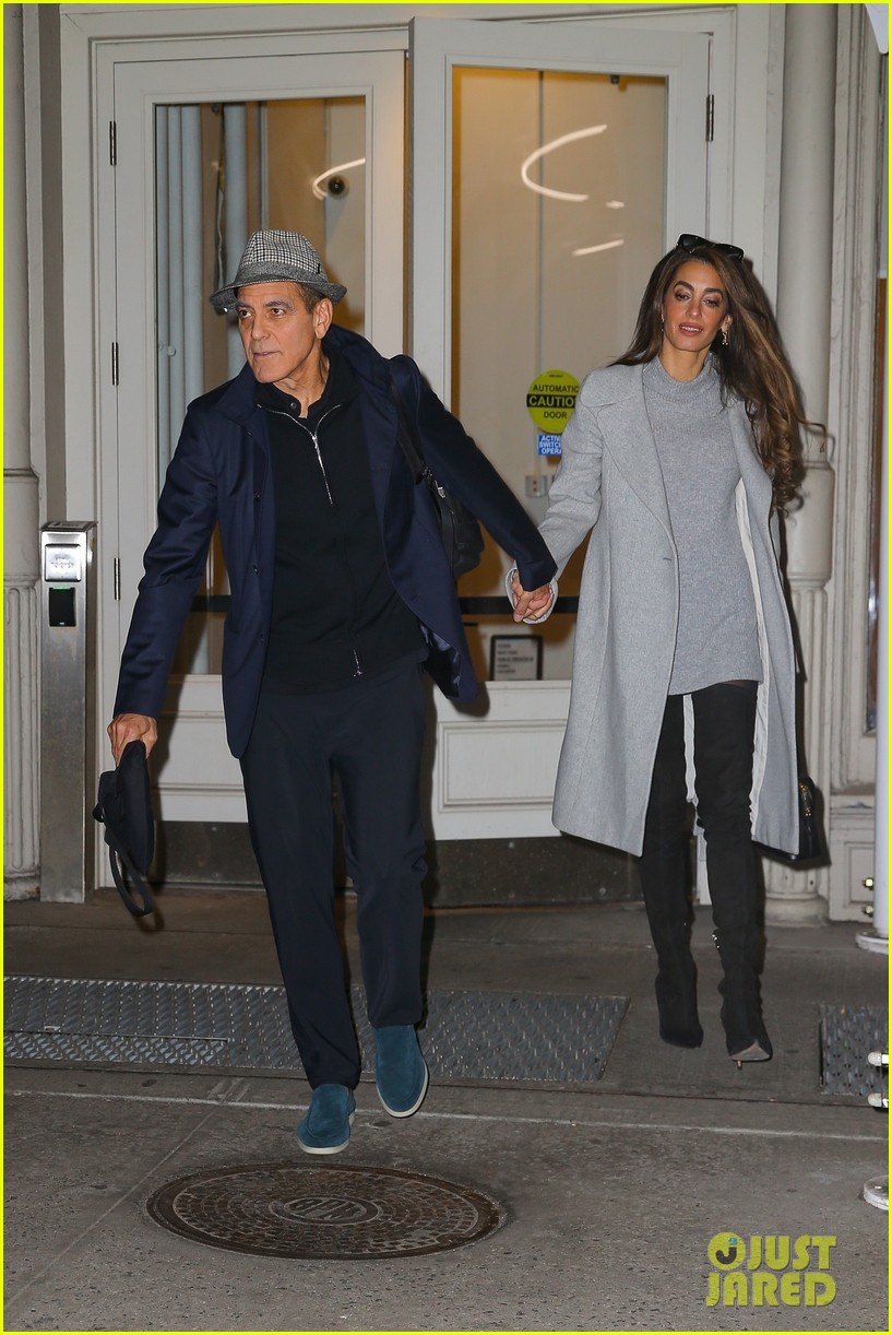 George & Amal Clooney Enjoy Night Out in NYC After He Comments on Age ...