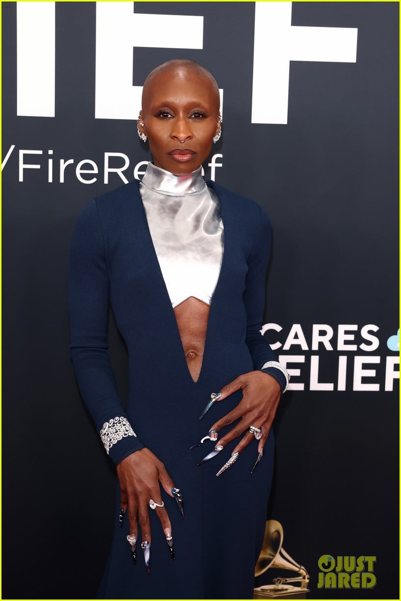 Cynthia Erivo Wears Massive Ring on That Finger While Attending Grammys ...